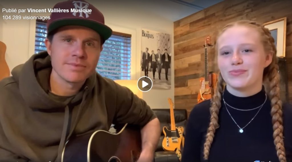 Vincent Vallières offre un duo touchant avec sa fille - Le Reflet du Lac